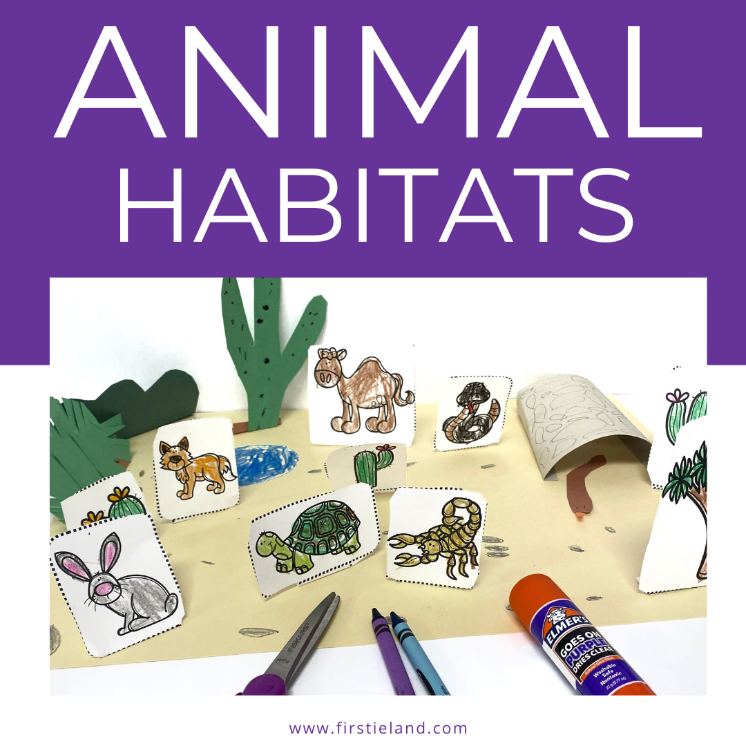 Animal Habitats Easy First Grade Research Project - Firstieland - First ...