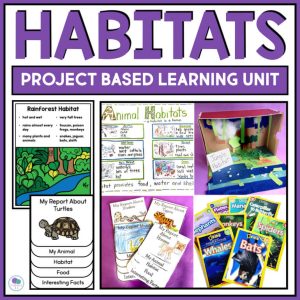 Animal Habitats Easy First Grade Research Project - Firstieland - First ...