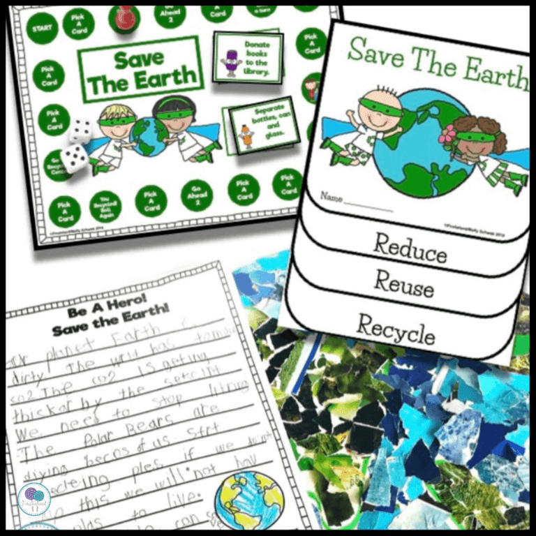 Fun Printable Earth Day Activities For First Grade Kids - Firstieland ...