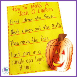 Pumpkin Writing Activities - Firstieland - First Grade Teacher Blog