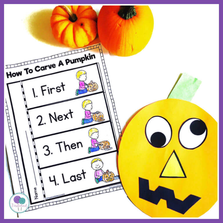Pumpkin Writing Activities - Firstieland - First Grade Teacher Blog