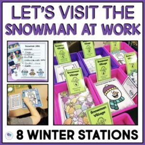 Snowmen At Work | Snowman At Night Activities | First Grade Theme Day ...