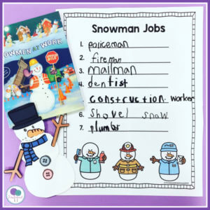Snowmen At Work Activities - Firstieland - First Grade Teacher Blog