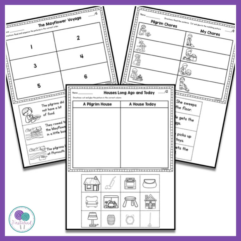 The First Thanksgiving Activities For First Grade - Firstieland - First ...