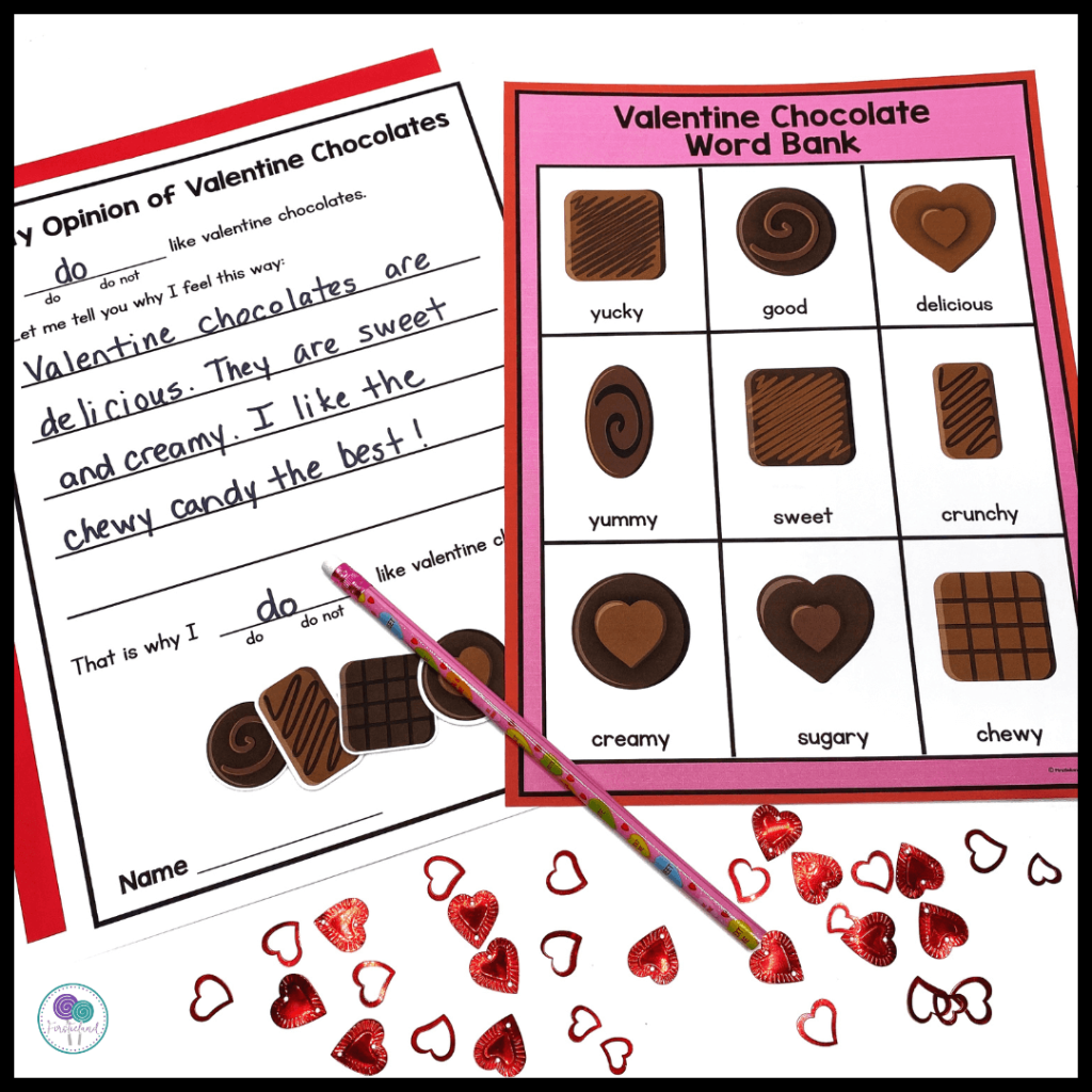 Fun And Easy Valentine Opinion Writing Prompts - Firstieland - First ...