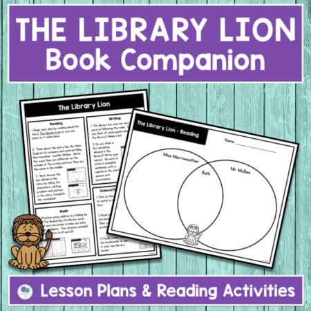 The Library Lion - Book Companion - Firstieland - First Grade Teacher Blog