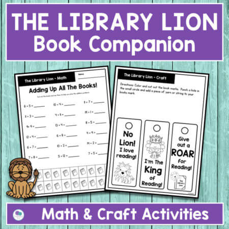 The Library Lion - Book Companion - Firstieland - First Grade Teacher Blog