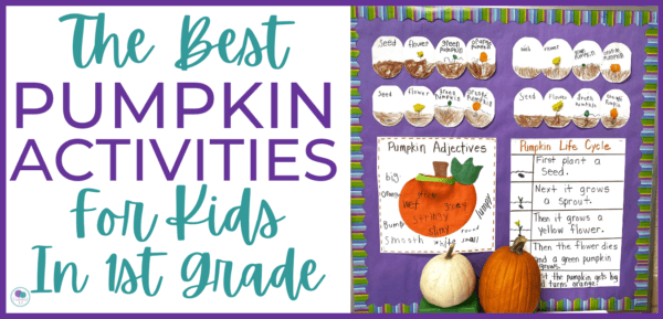 Best Pumpkin Activities For Elementary Students In First Grade ...
