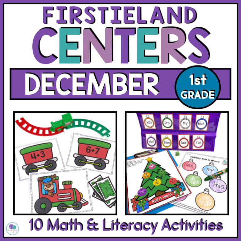 Best December Math And Literacy Centers Kids Will Love - Firstieland ...