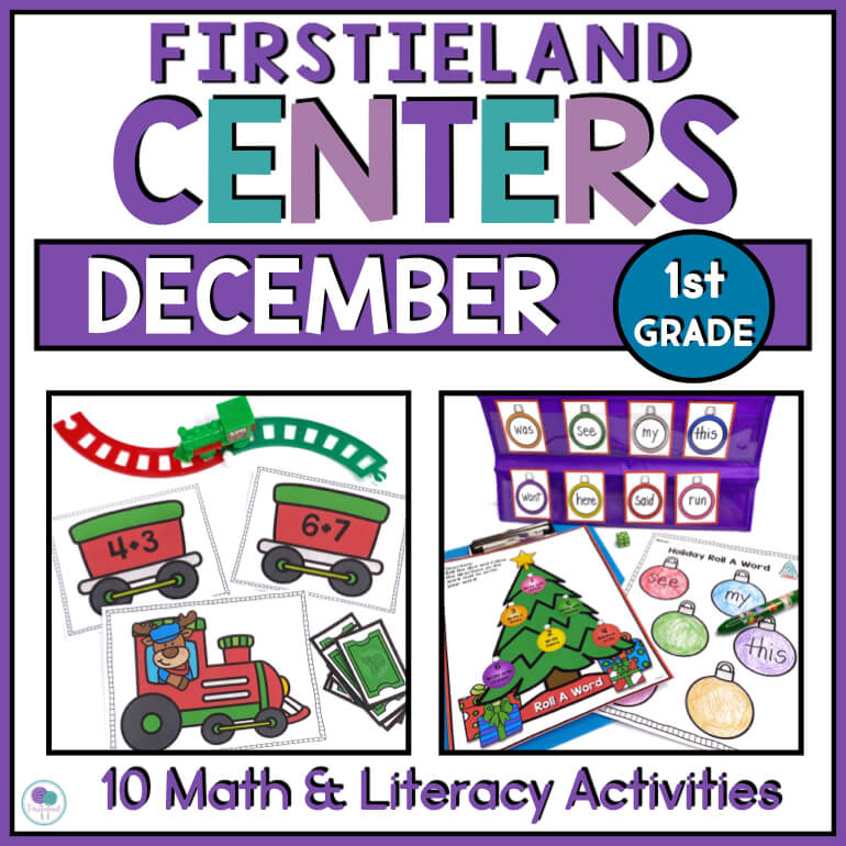 Best December Math And Literacy Centers Kids Will Love - Firstieland ...