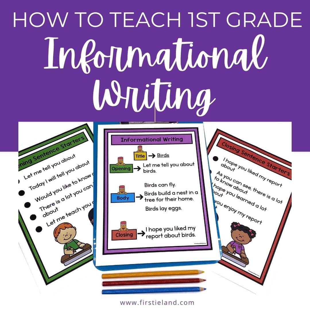 How To Teach Informational Writing To First Grade Children Firstieland How To Teach Informational Writing To First Grade Children Firstieland
