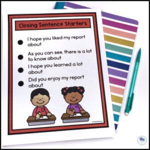 How To Teach Informational Writing To First Grade Children ...