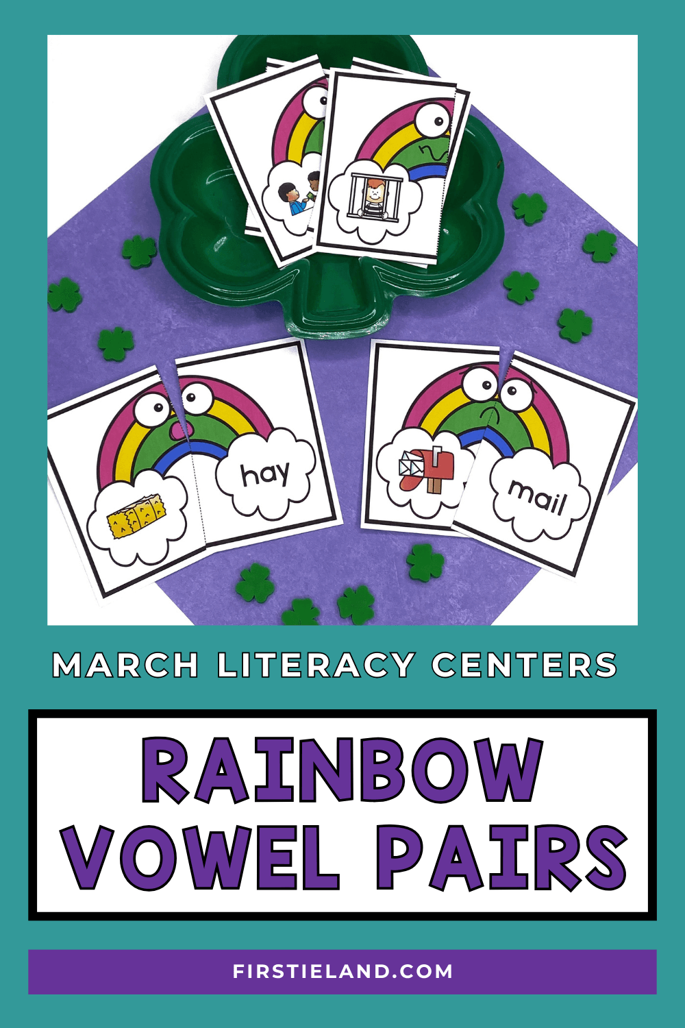 March Math And Literacy Centers For First Grade | Low Prep St. Patricks ...