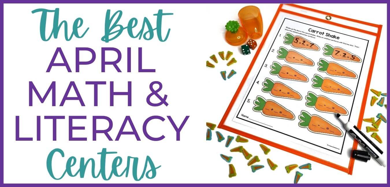 The Best April Math And Literacy Centers For First Grade - Firstieland ...