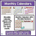 October Digital Calendar Math All Year Morning Meeting Slides And ...