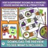 Halloween Math And Literacy Centers | Halloween Party Activities First ...