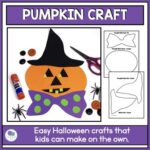 Halloween Witch Craft Pumpkin And Ghost Craft For October | Pre K 1st ...
