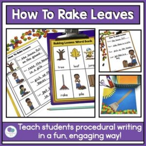 Procedural Writing Template Grade 1 Fall Writing Prompt Kindergarten ...