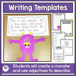 Halloween Literacy Activities | Monster Writing | Build A Monster 1st ...