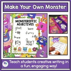 Halloween Literacy Activities | Monster Writing | Build A Monster 1st ...