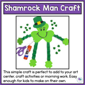 St. Patricks Day Craft Shamrock Craft Kindergarten First Grade 2nd ...