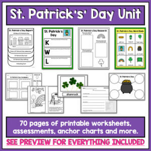St. Patrick's Day Writing & Craft First Grade Second Grade ...