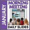 Morning Meeting Google Slides Kindergarten 1st Grade January Activities ...