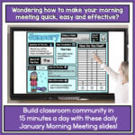 Morning Meeting Google Slides Kindergarten 1st Grade January Activities ...