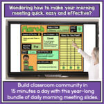 Morning Meeting Google Slides Kindergarten 1st Grade YEAR LONG ...