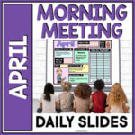 Morning Meeting Google Slides Kindergarten 1st Grade April Activities ...