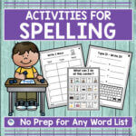 Spring Spelling Activities For Any List Of Words Kindergarten 1st Grade ...