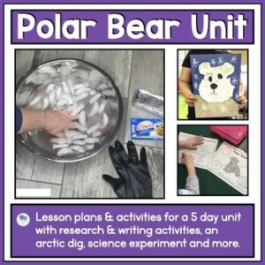 Polar Bear Thematic Unit Activities And Craft | Arctic Animal Unit ...