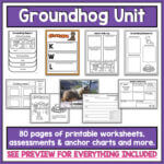 Groundhog Day Thematic Unit & Activities 1st Grade 2nd Grade Groundhog ...