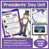Presidents' Day Activities & Craft George Washington Abe Lincoln First ...