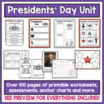 Presidents' Day Activities & Craft George Washington Abe Lincoln First ...