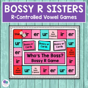 Bossy R Controlled Vowels Worksheets and Games Kindergarten 1st Grade ...