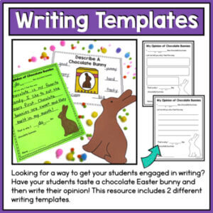 Easter Writing Prompts | Bunny Spring Opinion Writing For First Grade ...