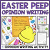 Easter Peeps Writing Prompt and Activities | Spring Opinion Writing ...