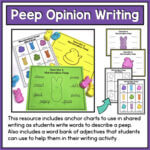 Easter Peeps Writing Prompt and Activities | Spring Opinion Writing ...