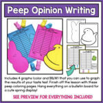 Easter Peeps Writing Prompt and Activities | Spring Opinion Writing ...