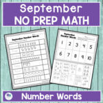 September Math Worksheets | No Prep For Kindergarten And First Grade ...
