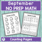 September Math Worksheets | No Prep For Kindergarten And First Grade ...