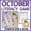 October Spelling Activities Halloween Spelling Game Editable ...