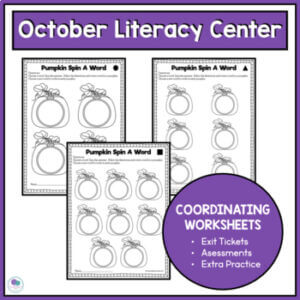 October Spelling Activities Halloween Spelling Game Editable ...