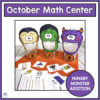 October Math Game Halloween Center Addition To 12 For Kindergarten And ...
