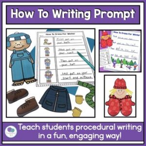 Winter Writing Templates Procedural Writing 1st Grade How To Dress For ...