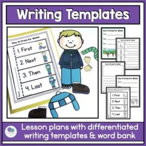 Winter Writing Templates Procedural Writing 1st Grade How To Dress For ...