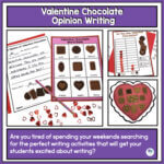 Valentine's Day Writing Prompts Kindergarten 1st Grade February Opinion ...