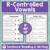 R-CONTROLLED VOWELS WORKSHEETS - BOSSY R - Firstieland - First Grade ...