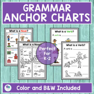 Grammar Anchor Charts | First Grade Grammar Worksheets - Firstieland ...
